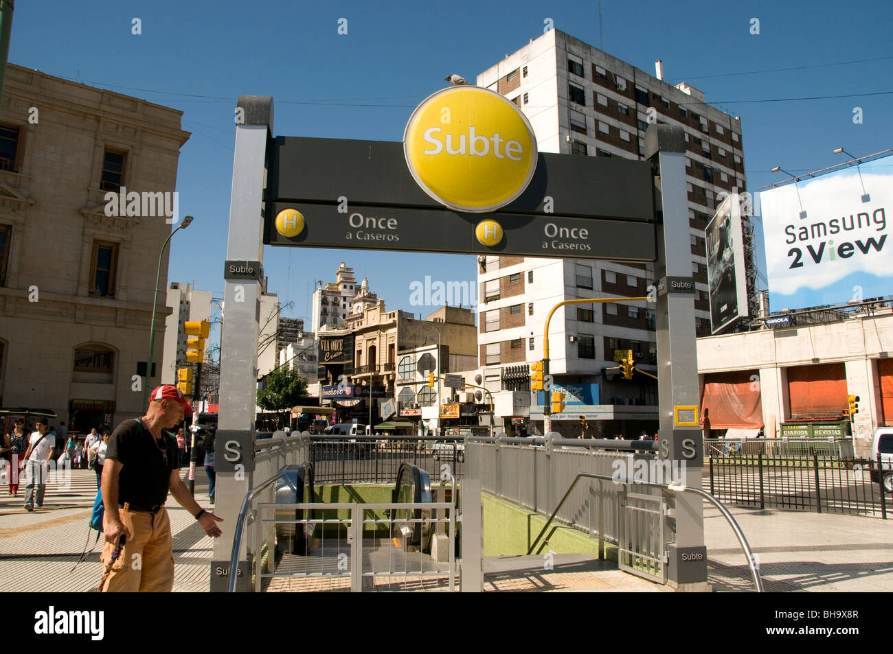 Once Plaza Avenida Rivadavia Pueyrredon Bus Station Buenos Aires ...