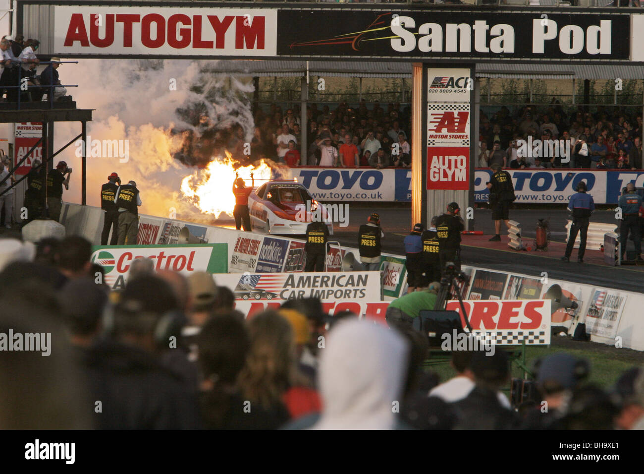 Firestorm Jet Funny Car driven by Roger Goring, at Santa Pod UK Stock ...