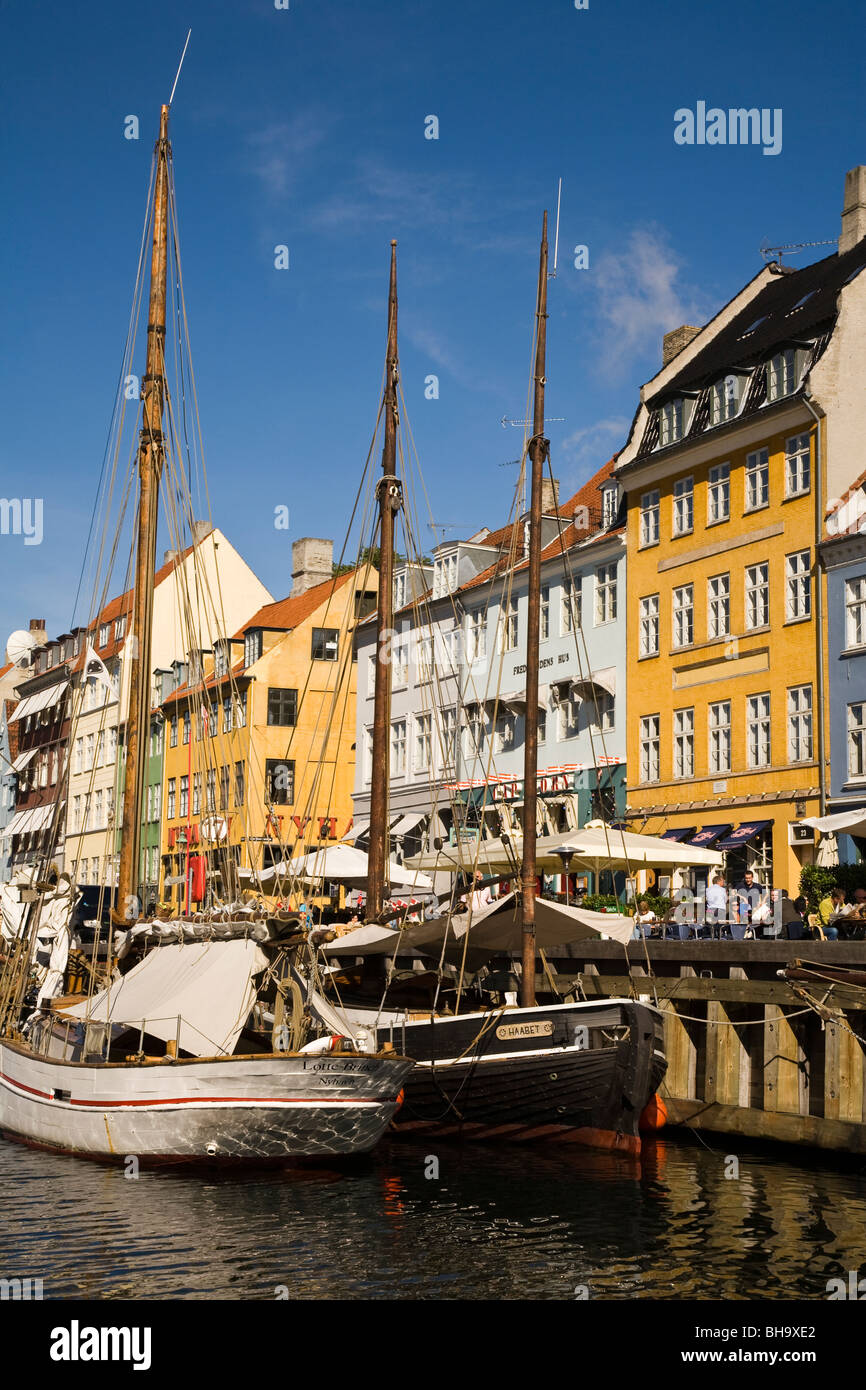 Nyhavn Canal is a trendy waterway lined with sidewalk cafes and a ...