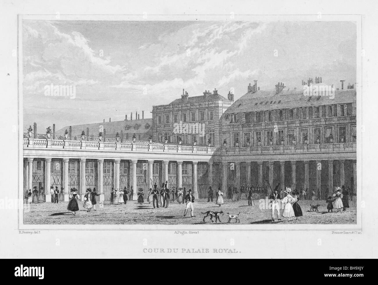 Cour du Palais Royal Stock Photo - Alamy