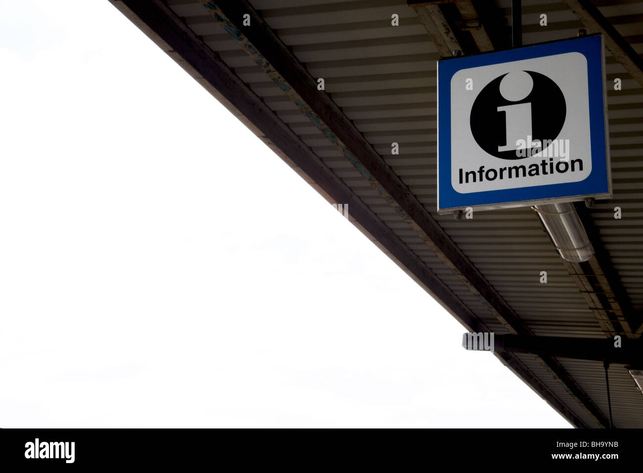 Information sign in a train station Germany Stock Photo - Alamy
