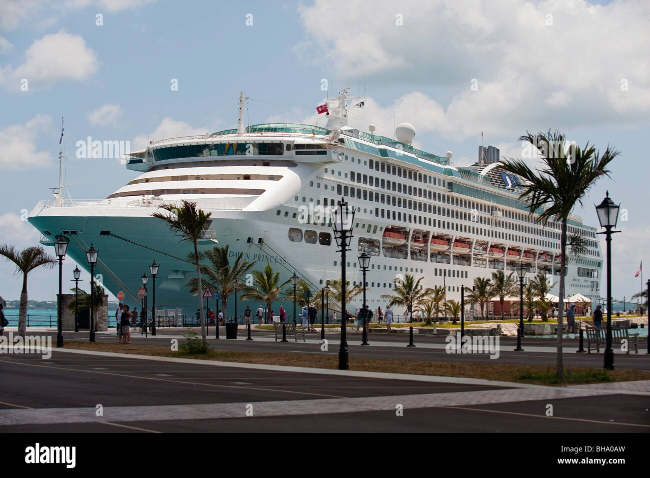 The Luxury Cruise Ship Dawn Princess alongside the Marina in The Royal ...