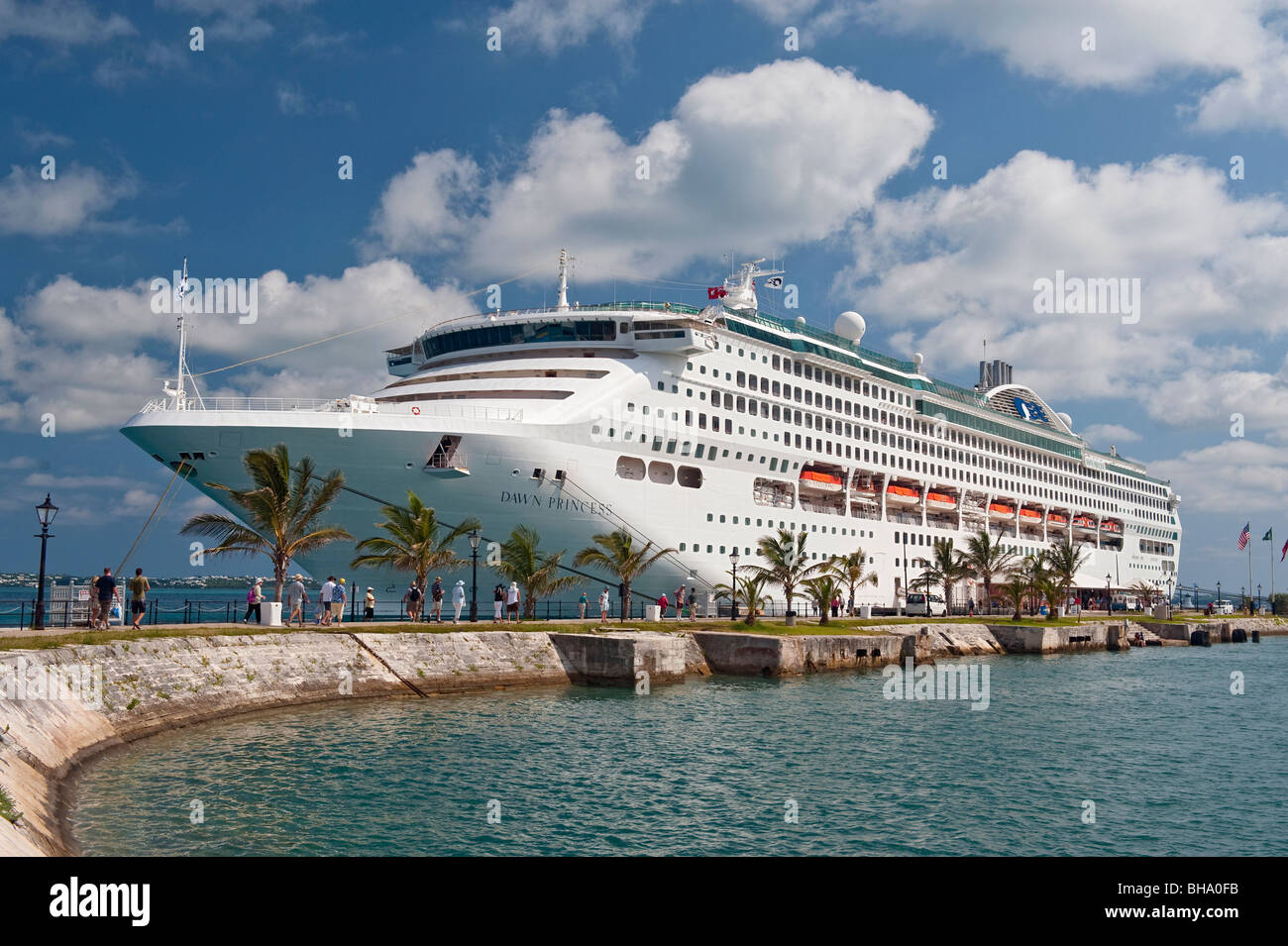 The Luxury Cruise Ship Dawn Princess alongside the Marina in The Royal ...