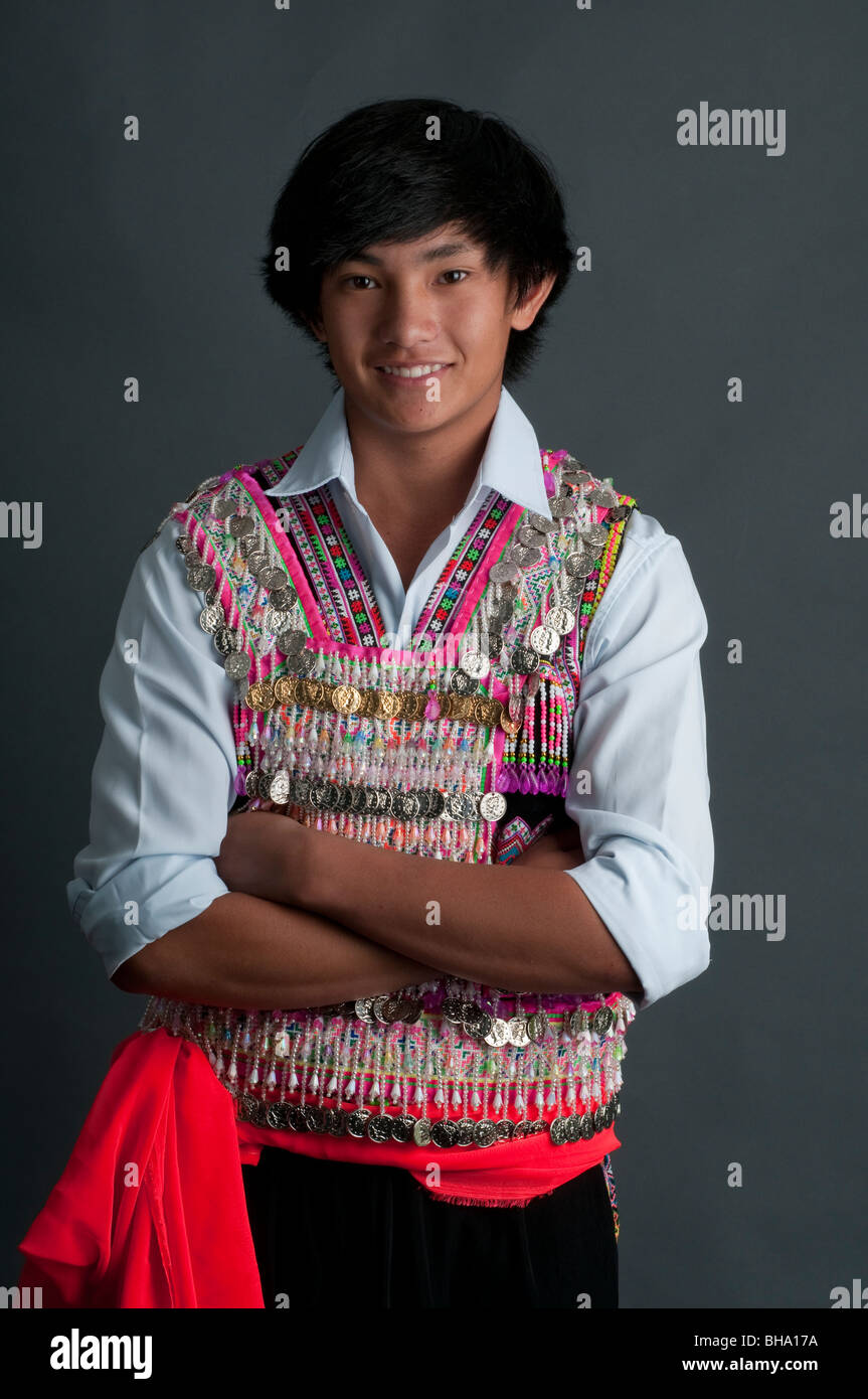 Handsome young boy, son of Hmong Laotian refugee family Stock Photo - Alamy