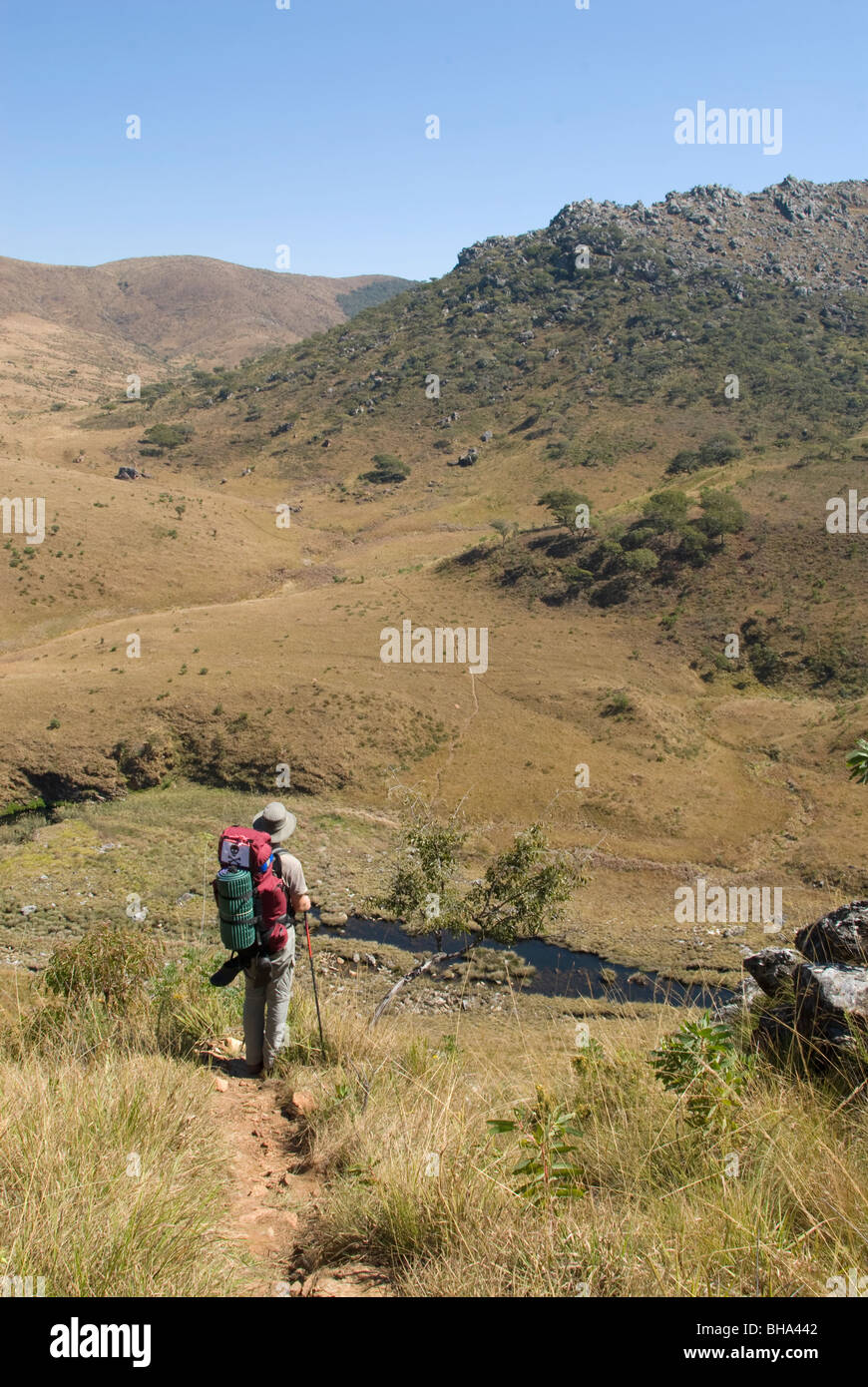 Tourists enjoy the unspoilt wilderness of Zimbabwe's Chimanimani ...