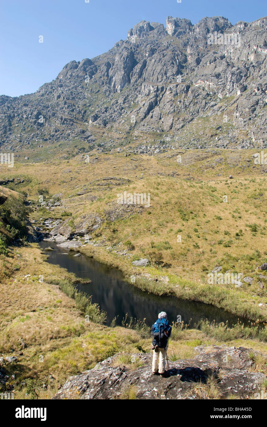 Tourists enjoy the unspoilt wilderness of Zimbabwe's Chimanimani ...