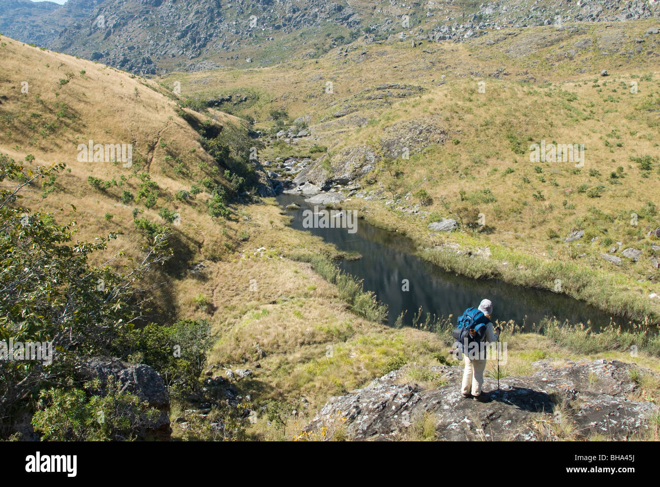 Tourists enjoy the unspoilt wilderness of Zimbabwe's Chimanimani ...