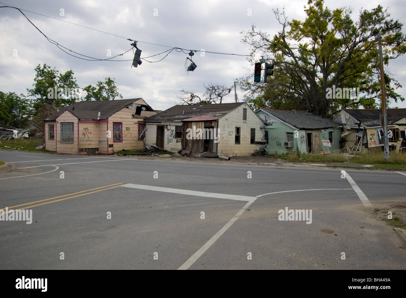 Homes which floated off their foundations in the flooding after ...