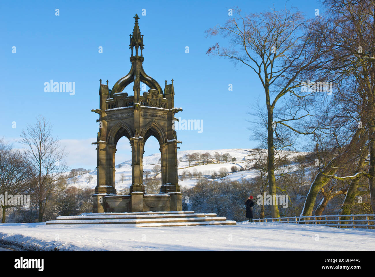 The Cavendish Monument, near Bolton Abbey, Wharfedale, Yorkshire Dales ...