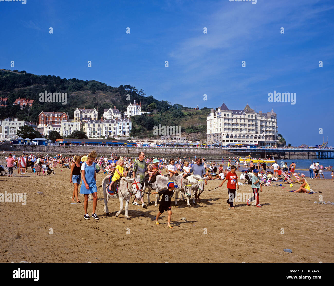 Llandudno pier and donkeys hi-res stock photography and images - Alamy