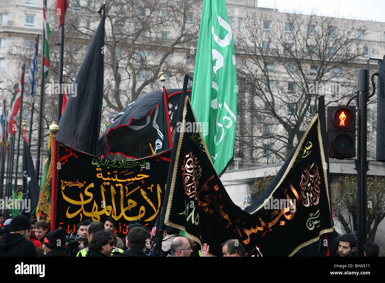 Islamic march in London Stock Photo - Alamy