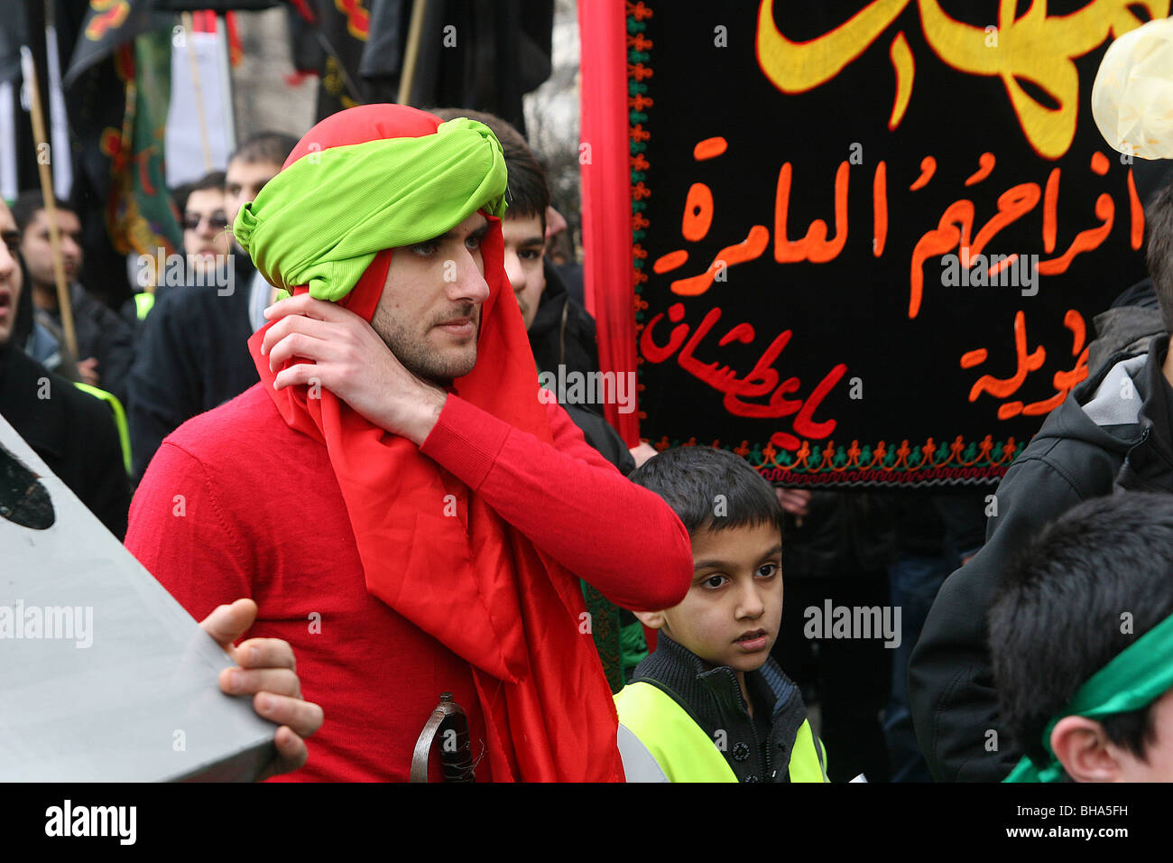 Islamic march in London Stock Photo - Alamy