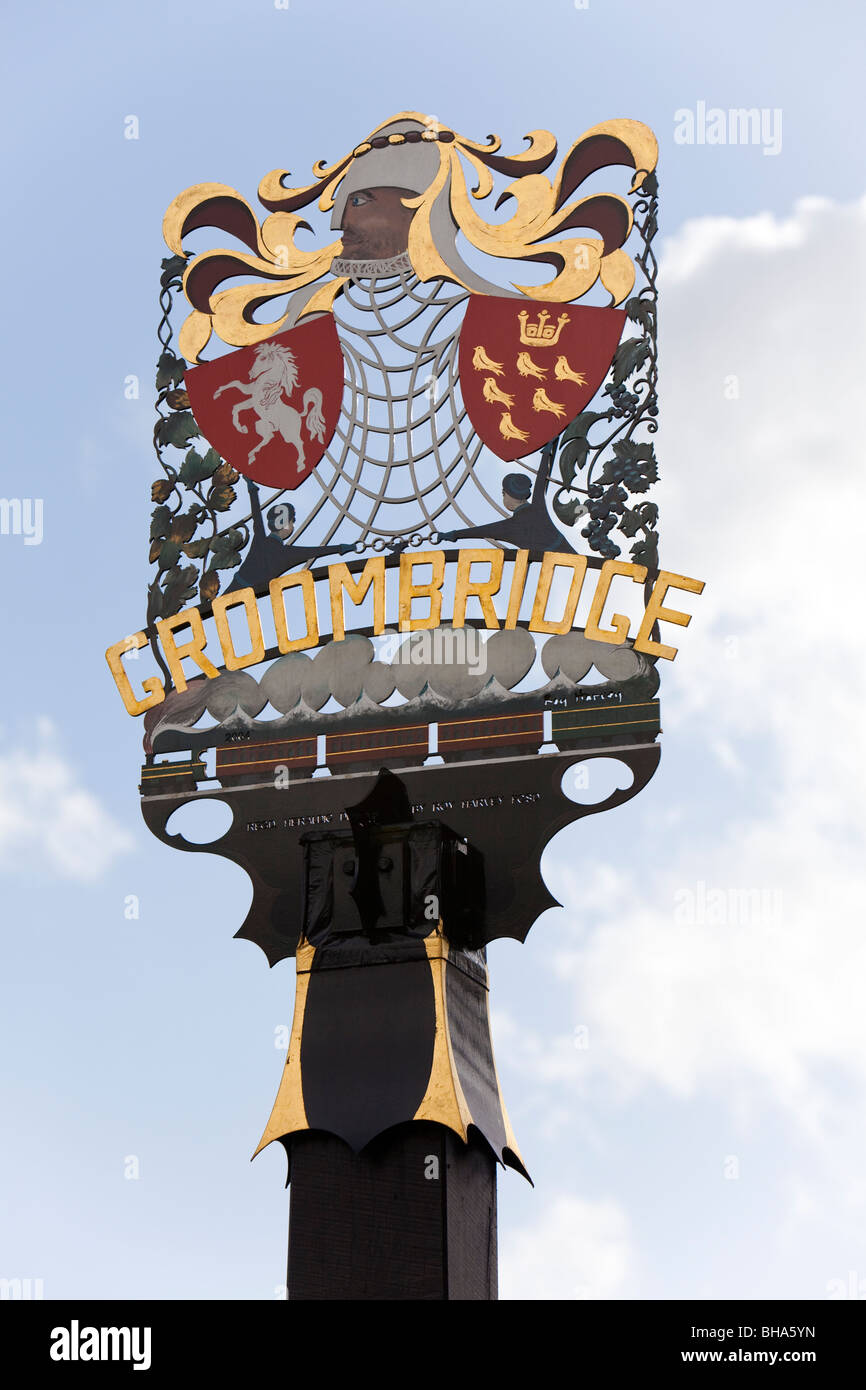 Village sign, Groombridge Kent UK. Click on this image for a full ...