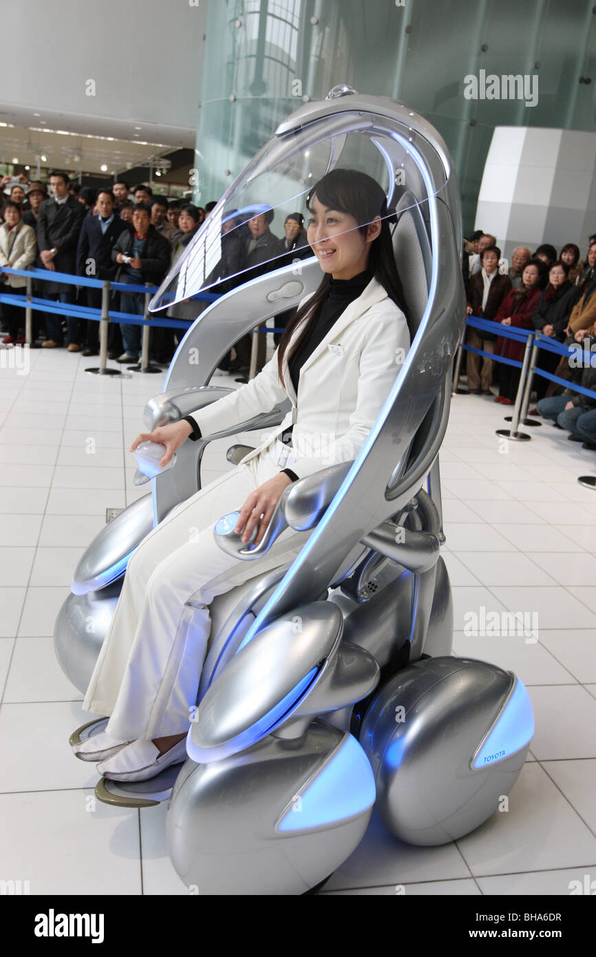 Toyota I-Unit vehicle on show at the Toyota Hall, Toyota city, Japan ...
