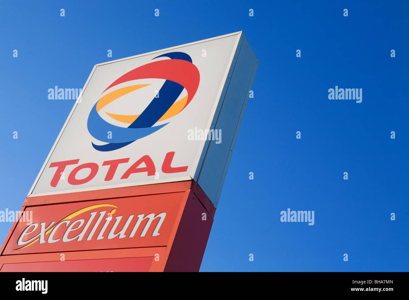 Total Fuel Sign Stock Photo - Alamy