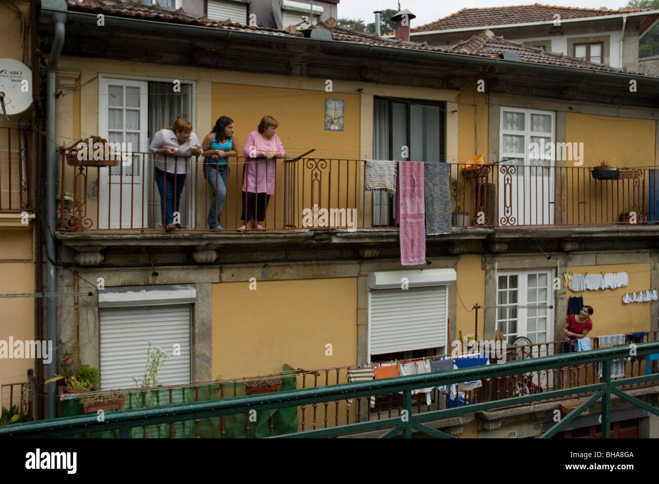 Apartment balcony neighbors hi-res stock photography and images - Alamy