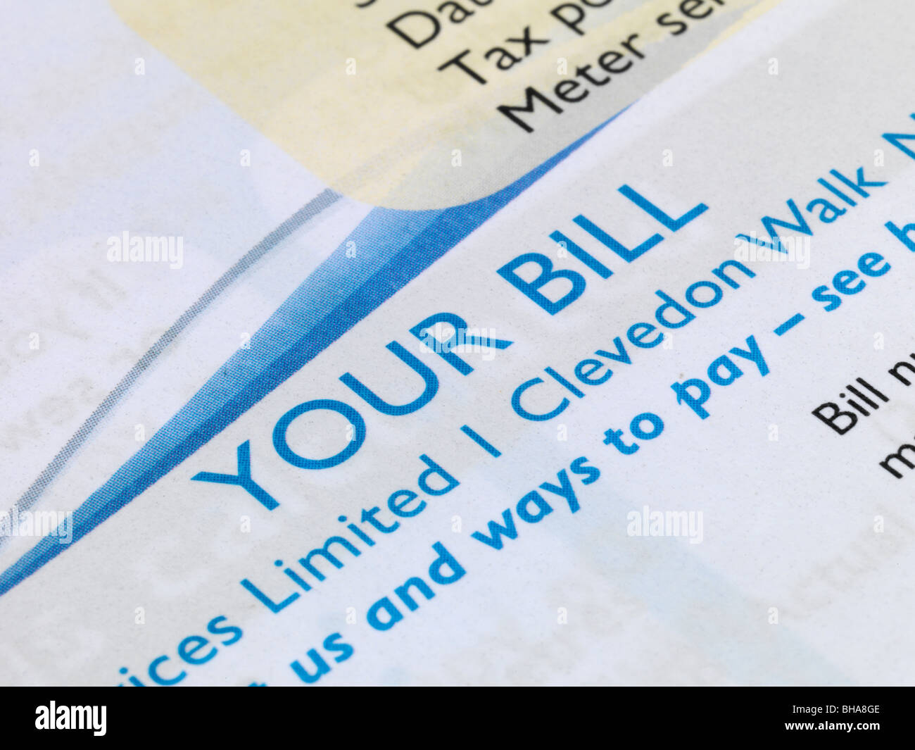Payments utility bill hi-res stock photography and images - Alamy