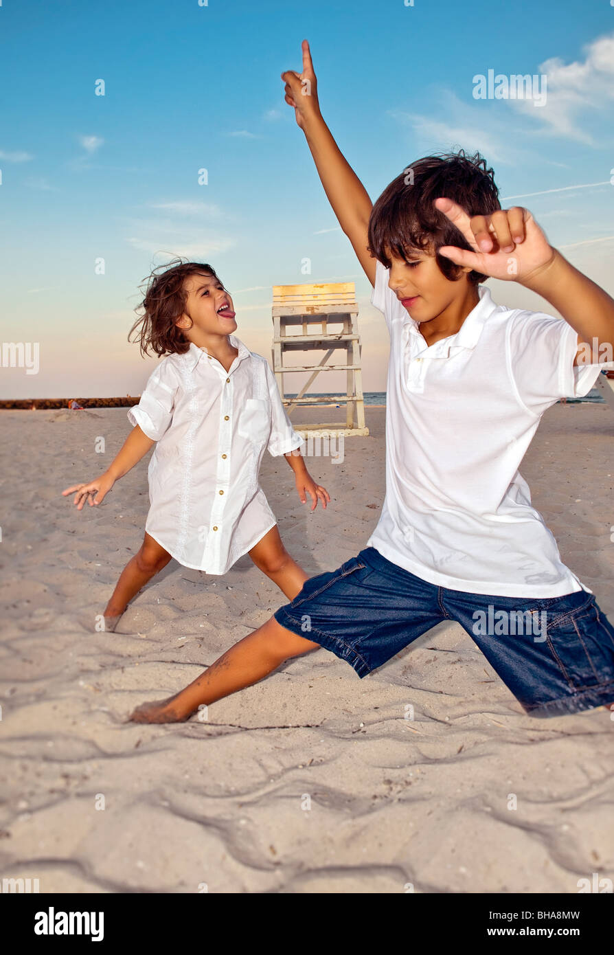 Dancing Kids On The Beach High Resolution Stock Photography and Images ...