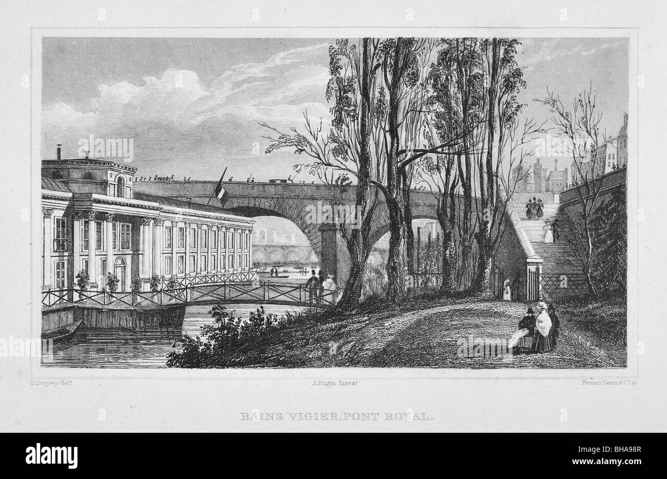 Bains or Baths Vigier Stock Photo - Alamy