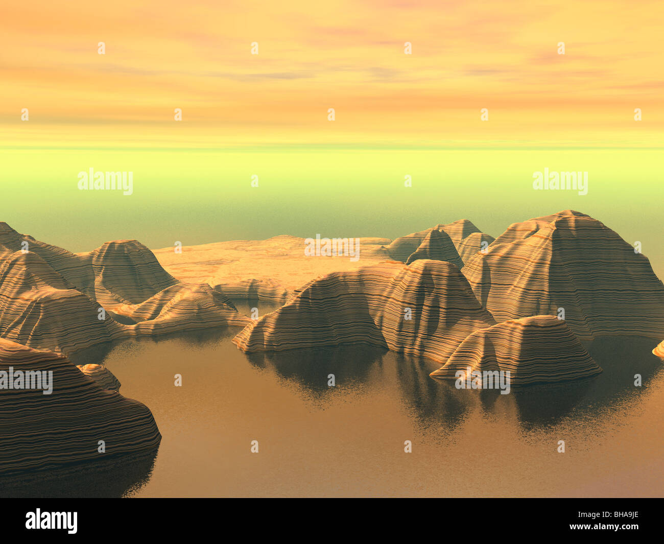 fantasy ocean landscape Stock Photo - Alamy