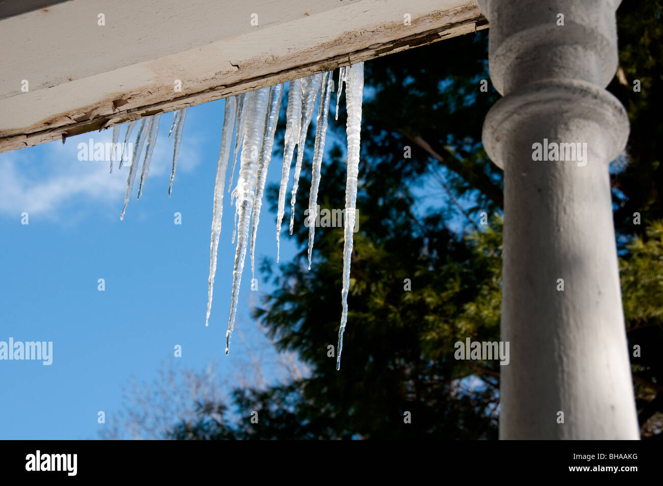 Hanging from gutter hi-res stock photography and images - Alamy