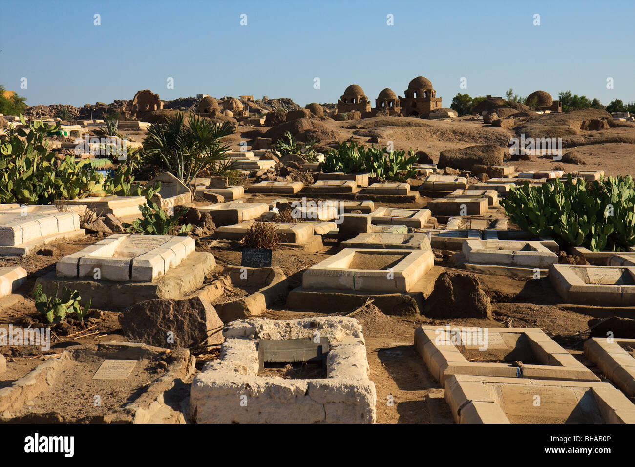 Africa Aswan Sky Cityscape Egypt Fatimid Cemetery Stock Photo - Alamy