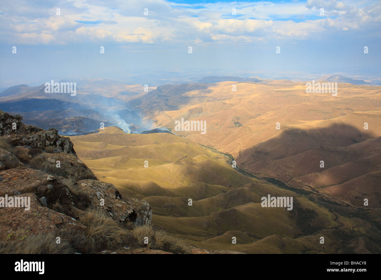 Africa Lesotho Mountain Sani Pass Valley Stock Photo - Alamy