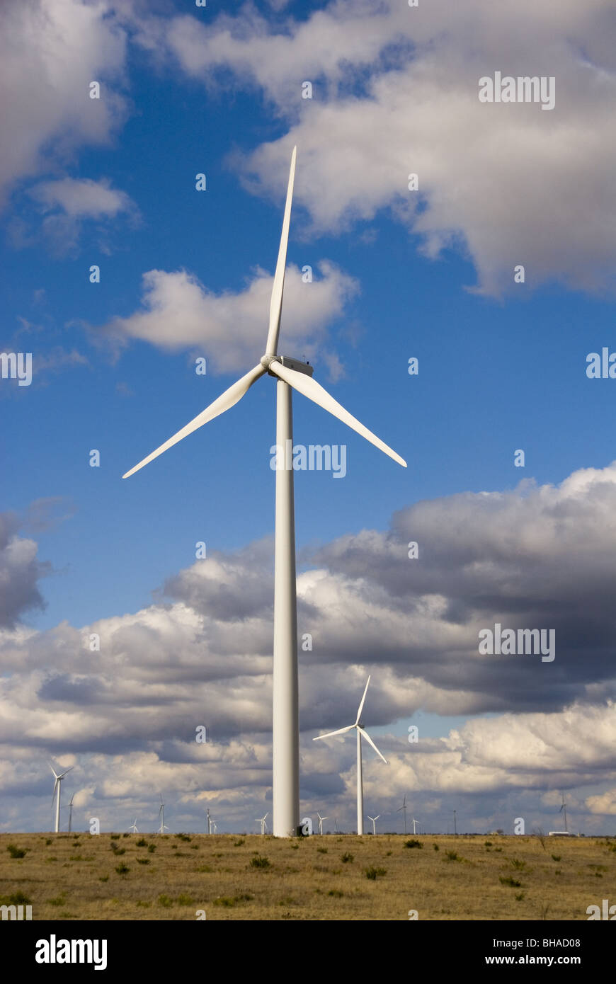Power Generating Wind Turbines on a Ranch in West Texas Stock Photo - Alamy