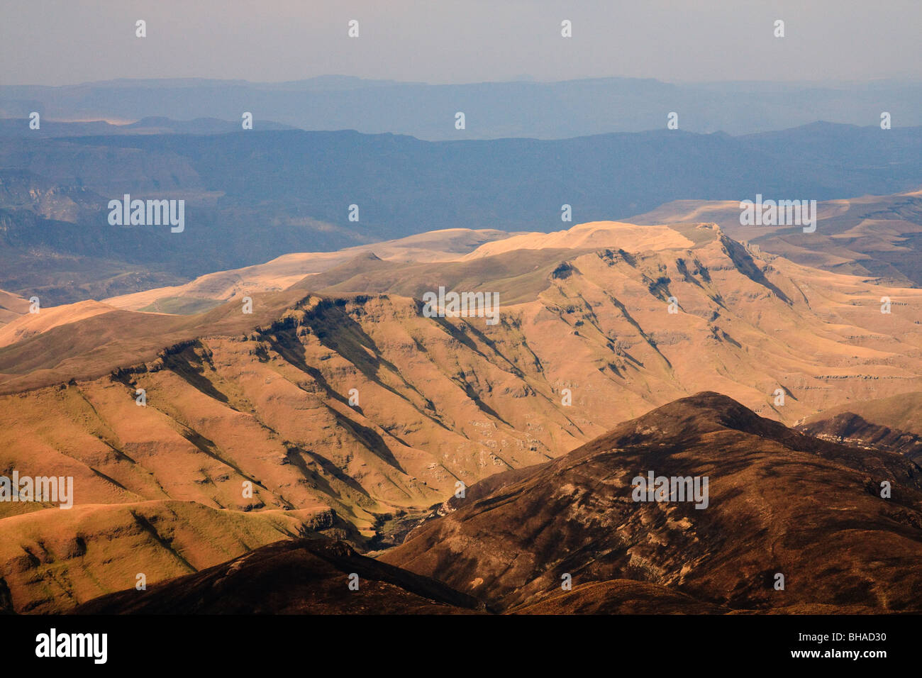 Africa Lesotho Mountain Sani Pass Valley Stock Photo - Alamy