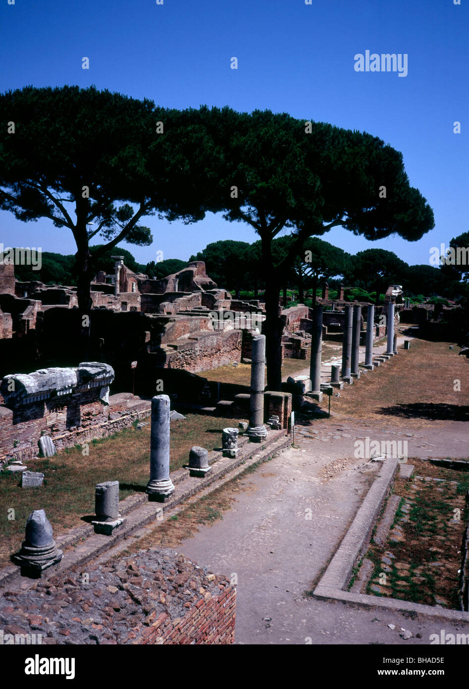 Ostia Antica the ancient port of Rome Stock Photo - Alamy