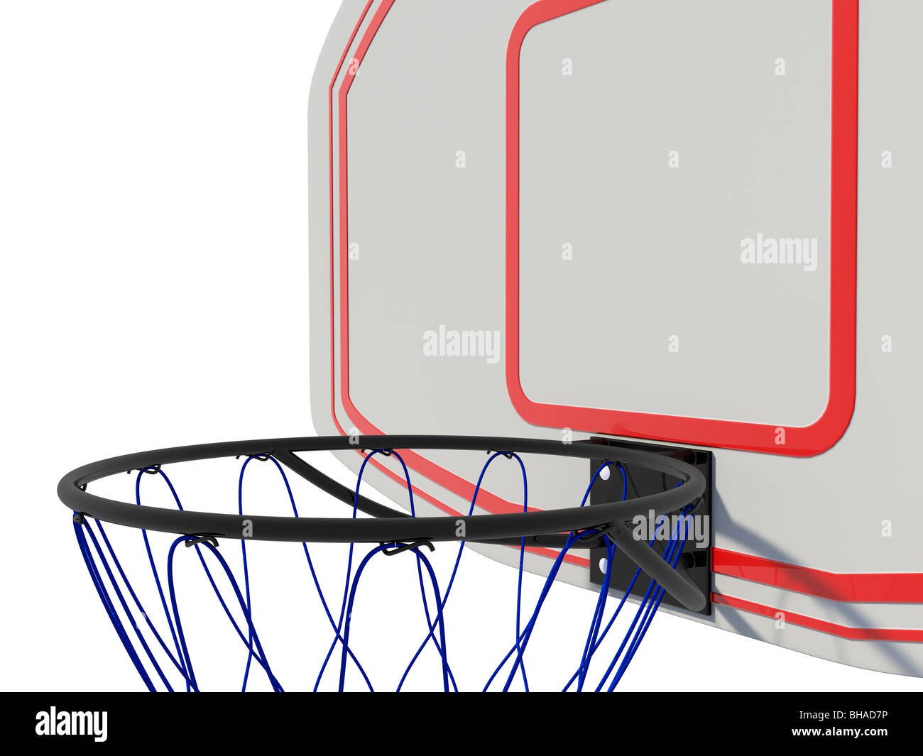 Basketball ring isolated on white Stock Photo - Alamy