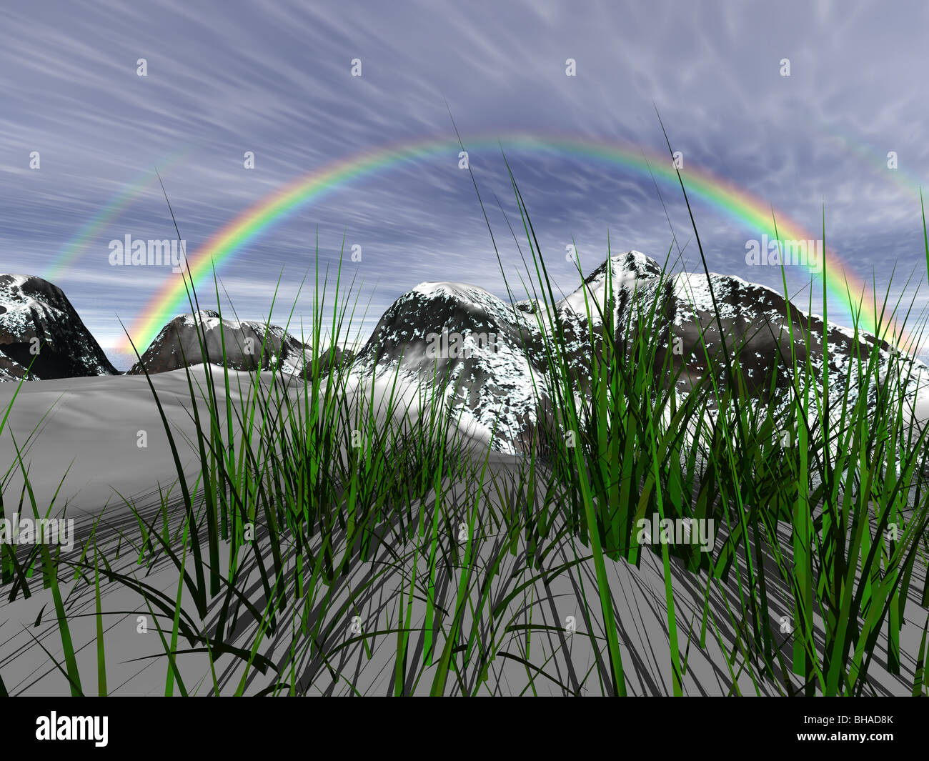 winter rocks illustration Stock Photo - Alamy
