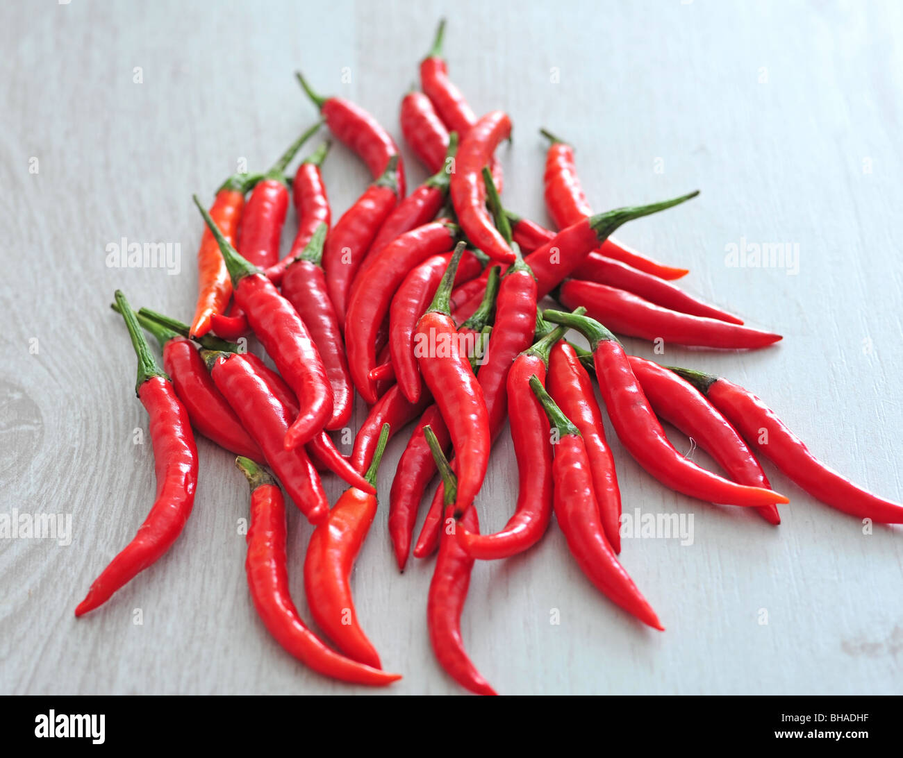 bunch of red hot chili peppers Stock Photo - Alamy