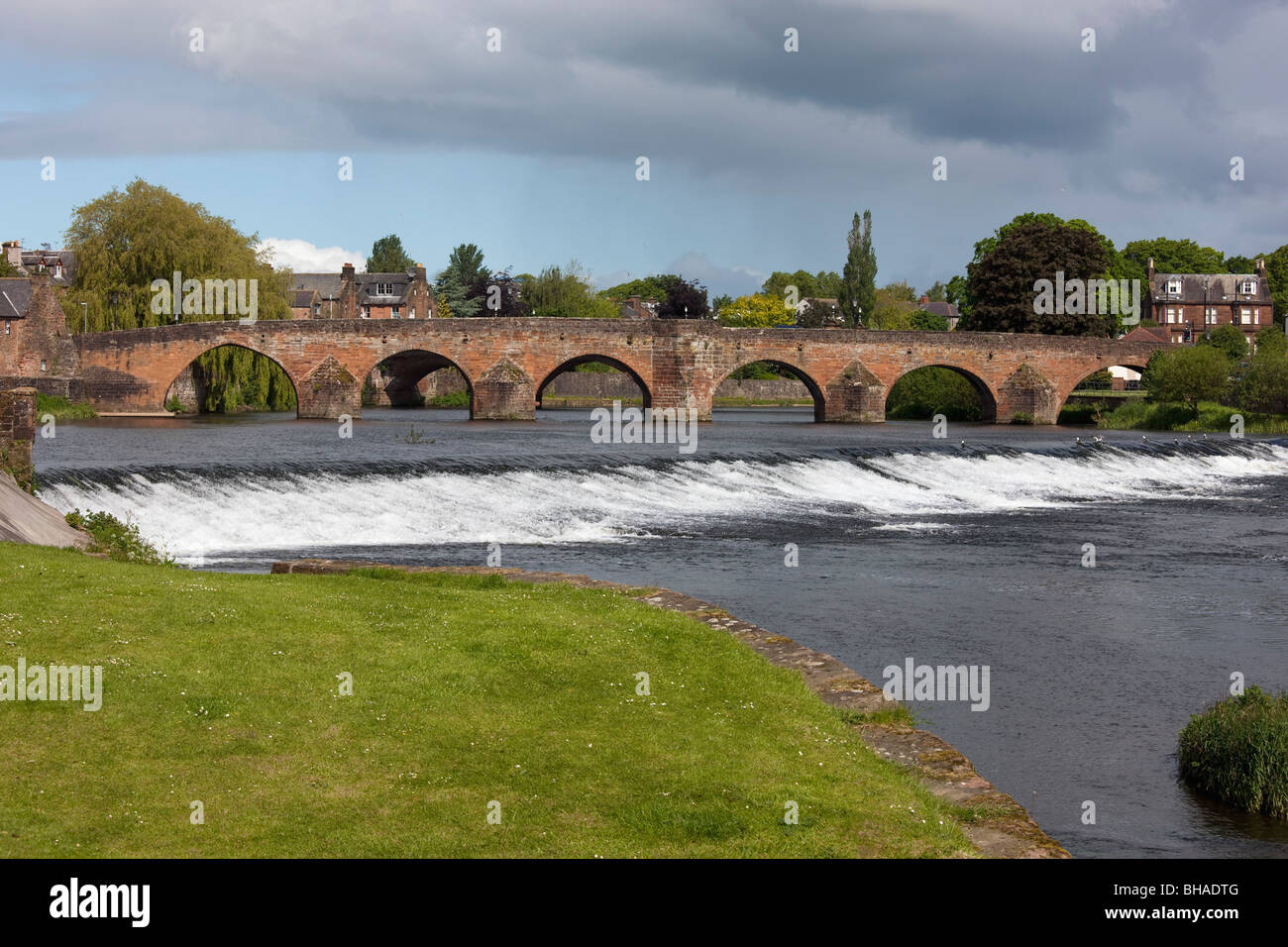 Devorgilla Bridge, Dumfries, Dumfries and Galloway, Scotland Stock ...