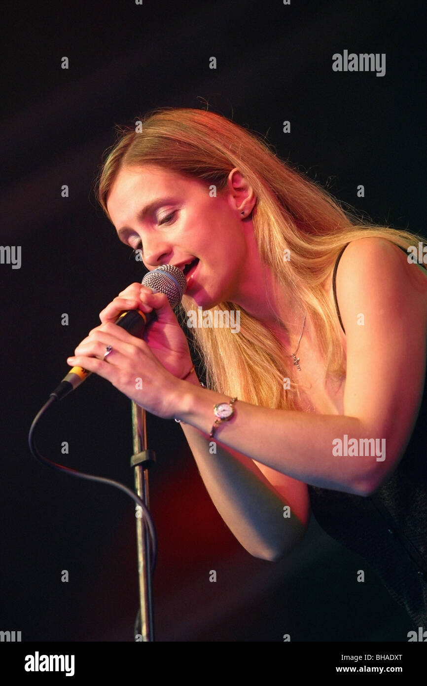 Irish folk singer Cara Dillon performing at Womad at The Eden Project ...