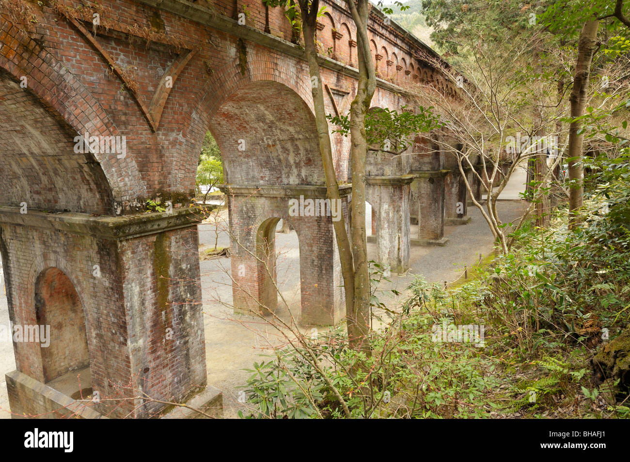 Water Aqueduct from Lake Biwa Ko running through Nanzenji temple ...