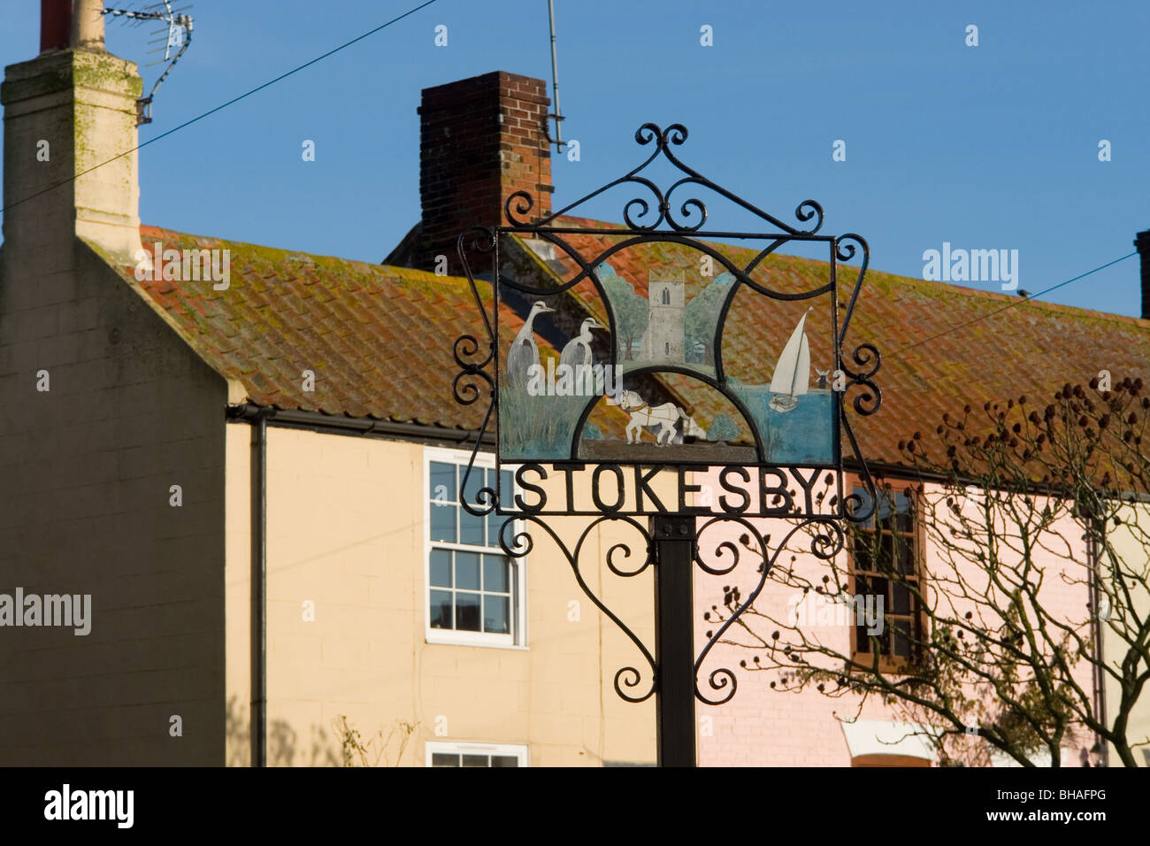 Village Sign Norfolk Uk High Resolution Stock Photography and Images ...
