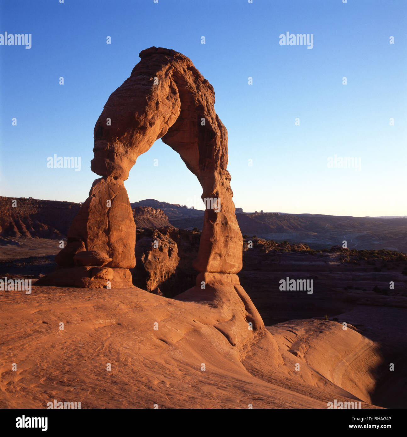 UTAH - Delicate Arch in Arches National Park Stock Photo - Alamy