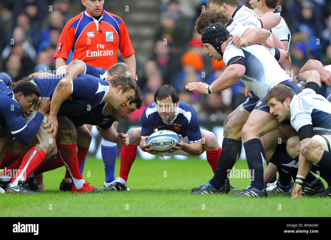 MORGAN PARRA SCRUM HALF SCOTLAND V FRANCE MURRAYFIELD EDINBURGH ...