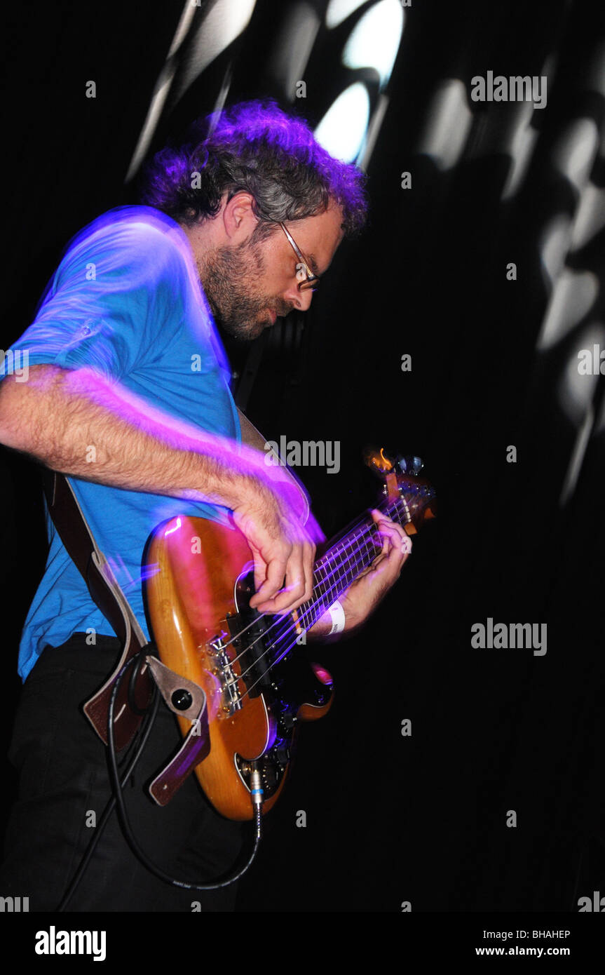 bass player on stage Stock Photo - Alamy