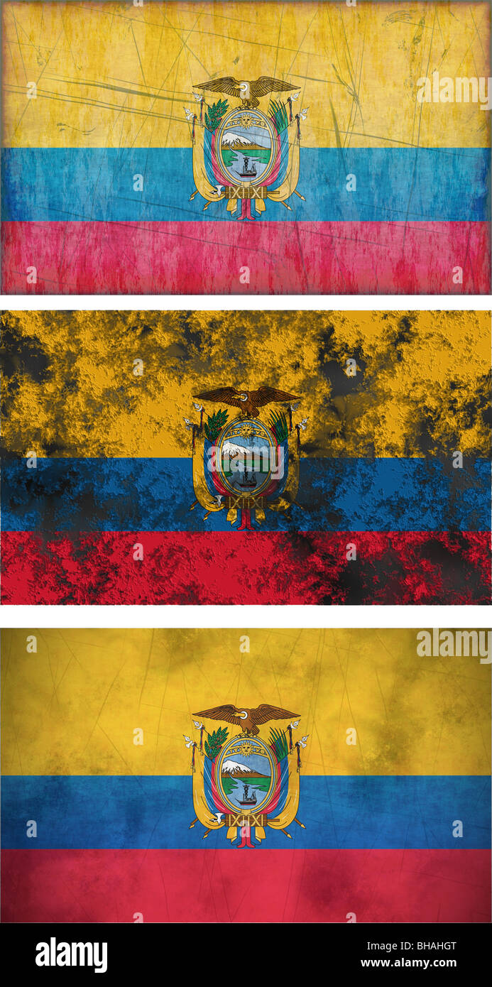Great Image of the Flag of Ecuador Stock Photo - Alamy