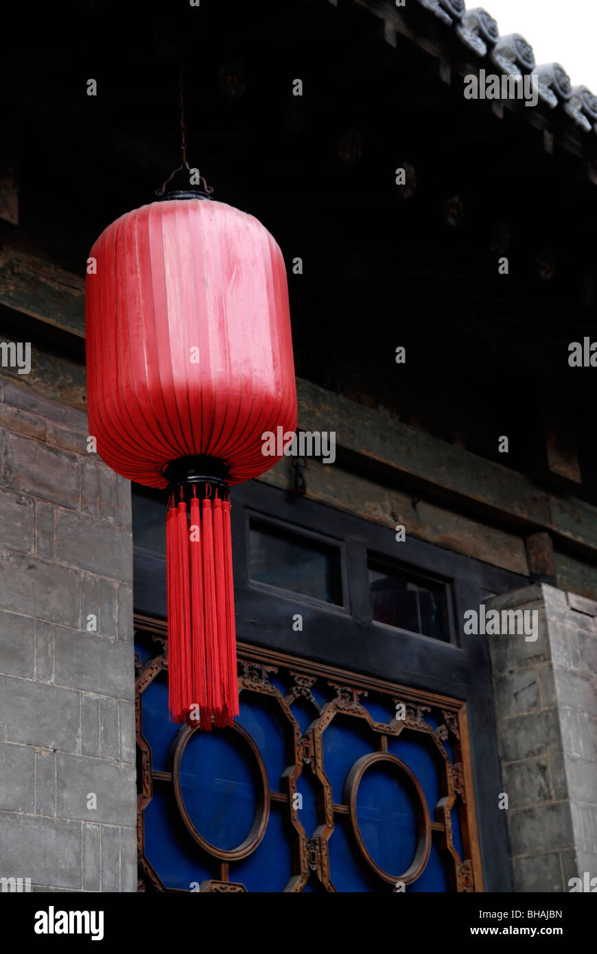 Red lanterns of chinese style structure for chinese new year Stock ...