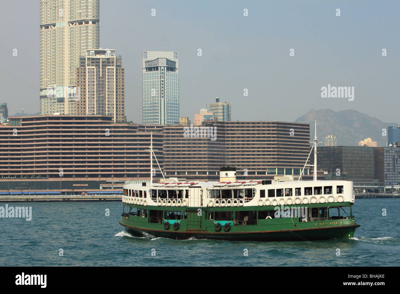 Star ferry crossing Victoria Harbour Hong Kong Stock Photo - Alamy