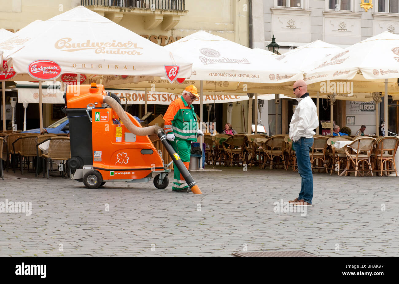 Czech street cleaner hi-res stock photography and images - Alamy