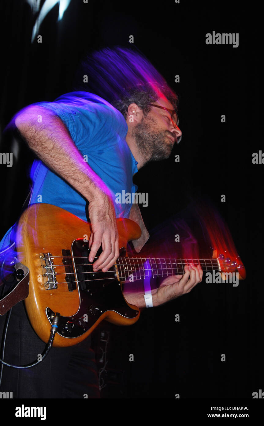 bass player on stage Stock Photo - Alamy
