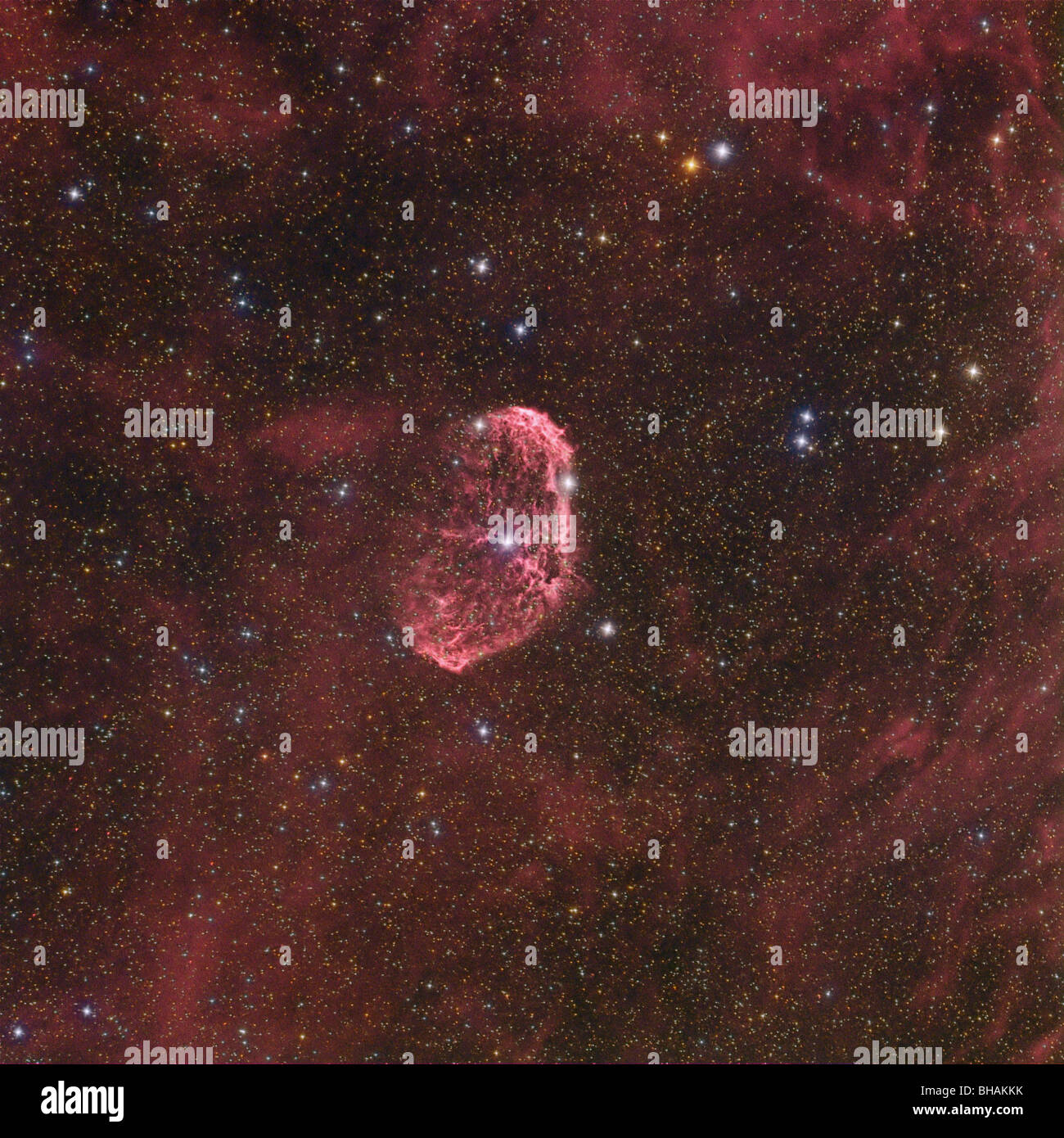 NGC 6888, the Crescent Nebula in Cygnus Stock Photo - Alamy