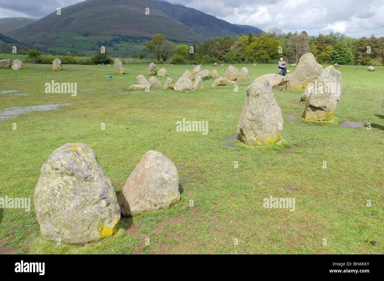 The Castlerigg Stone Circle near Keswick Cumbria Stock Photo - Alamy