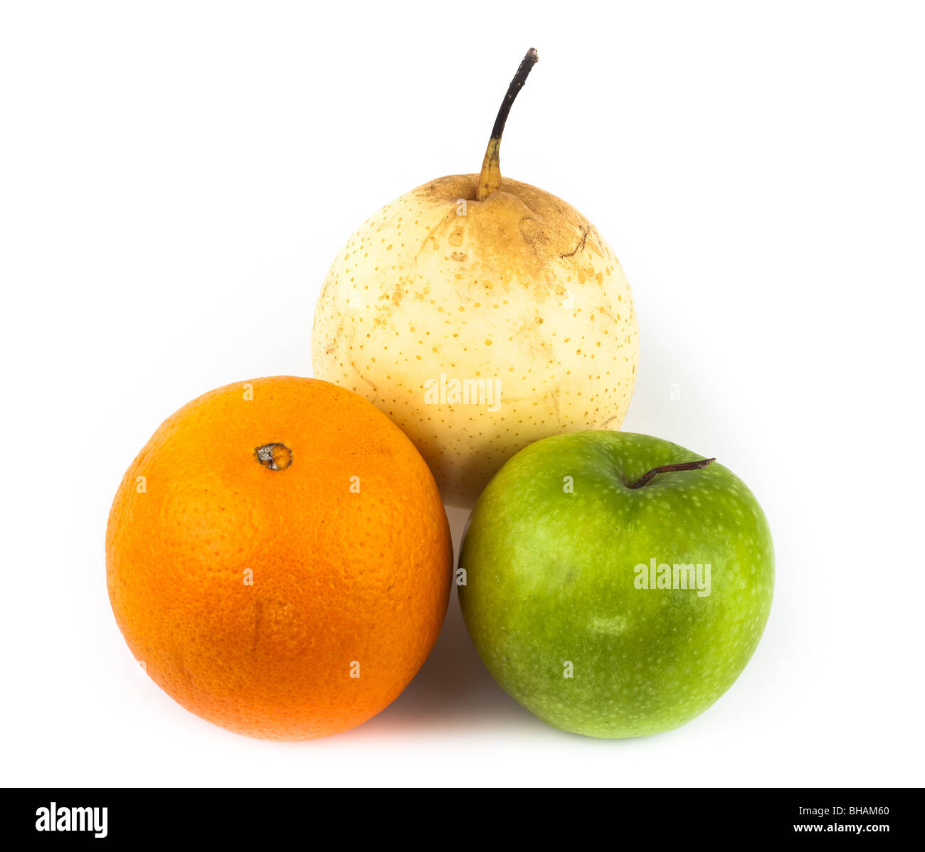 Juicy bright pear on Cut Out Stock Images & Pictures - Alamy
