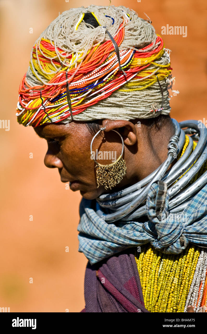 A beautiful Bonda woman in her village Stock Photo - Alamy