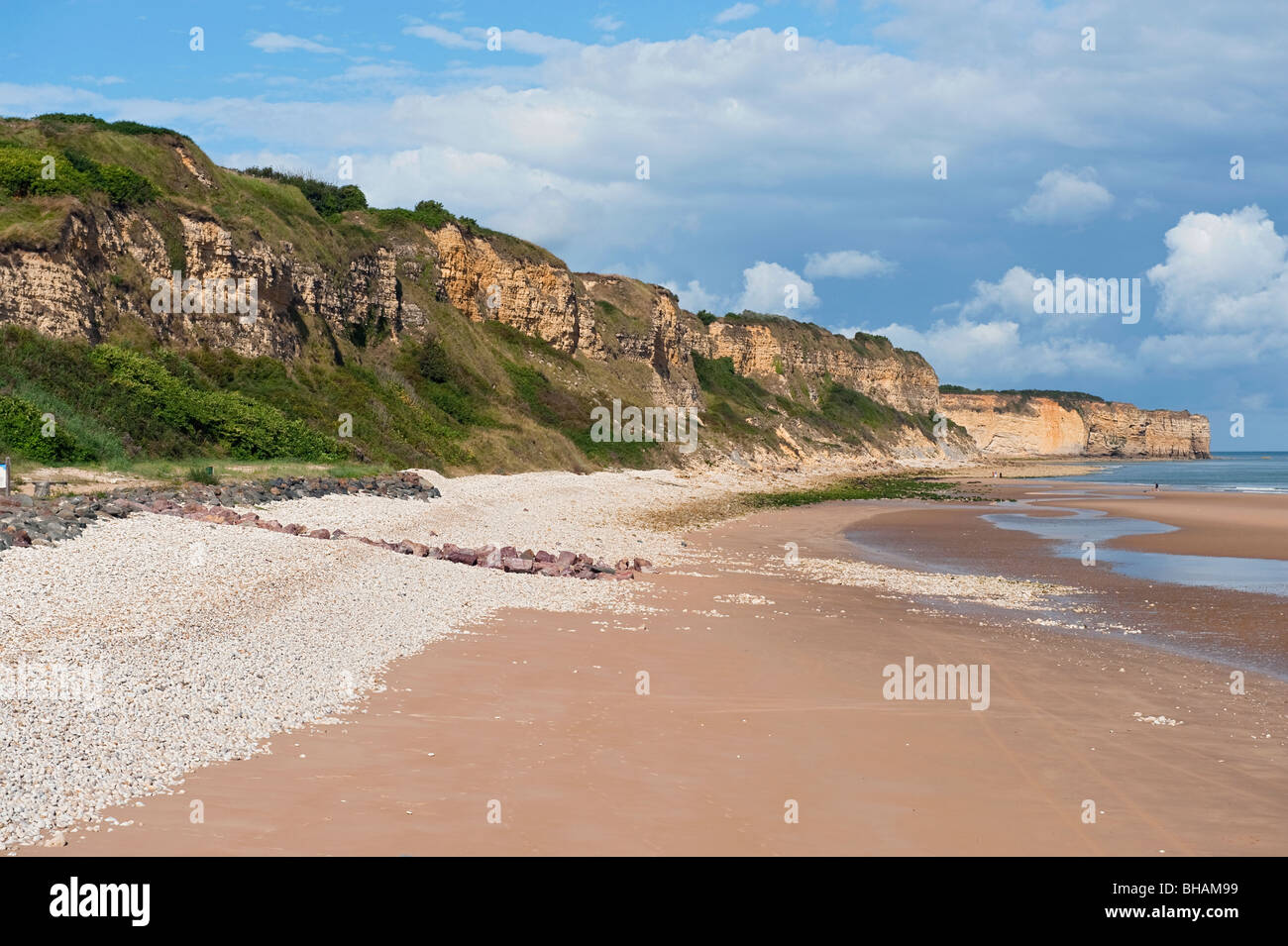 Omaha Beach Sector Charlie Vierville-sur-Mer, Normandy, France Stock ...